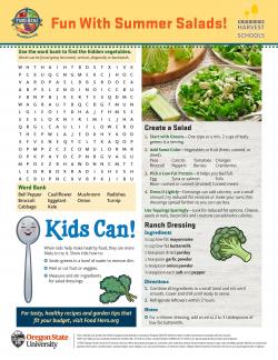 Summer Salad Word Search - Activity Sheet